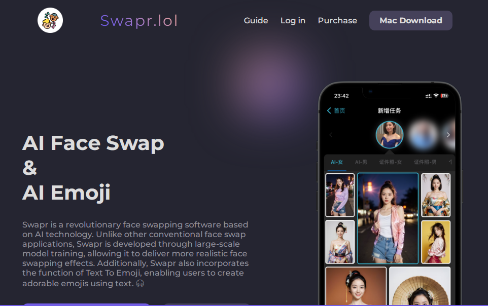 Swapr - AI Face Swap & AI Emoji