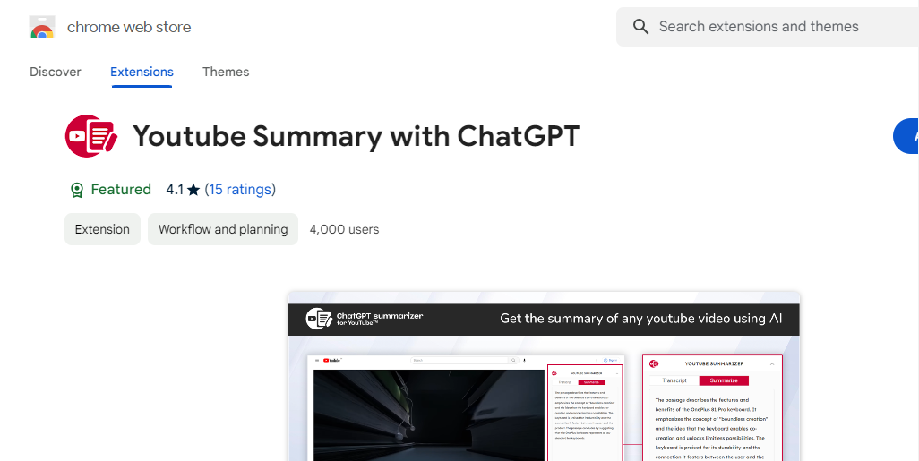 ChatGPT Summarizer