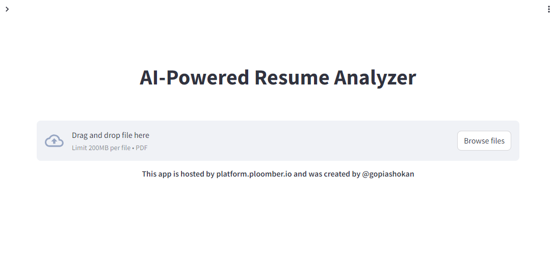 Resume Analyzer AI Resume Analyzer AI