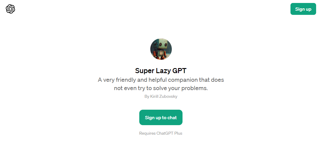 Super Lazy GPT