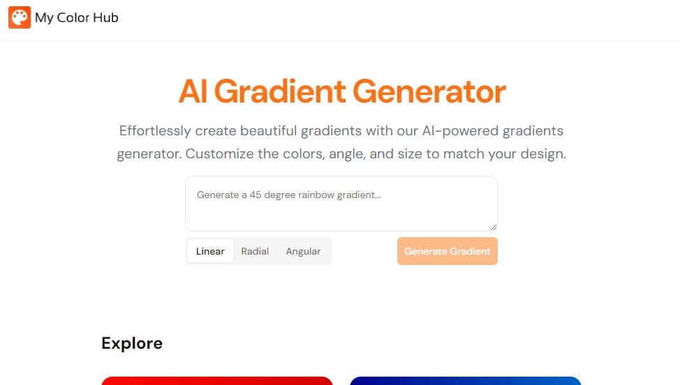 AI Gradient Generator AI Gradient Generator