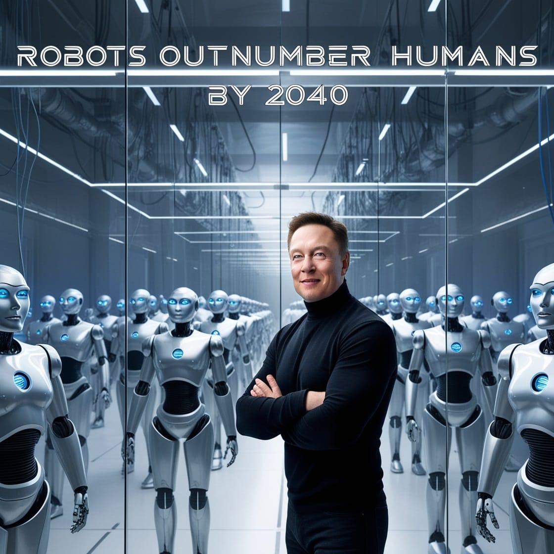 Elon Musk Envisions a Future Where Robots Outnumber Humans by 2040