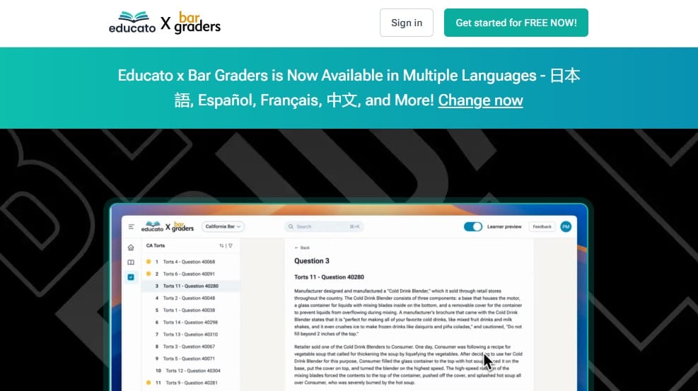 Bar Exam - Educato AI