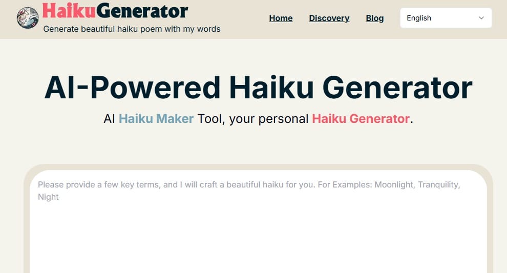 Haiku Generator