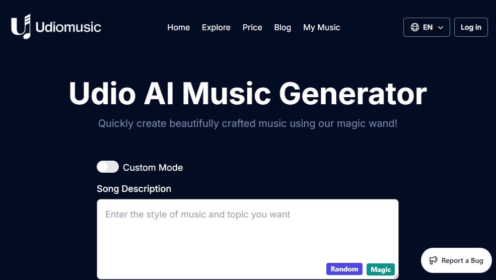 Udio AI Music Generator