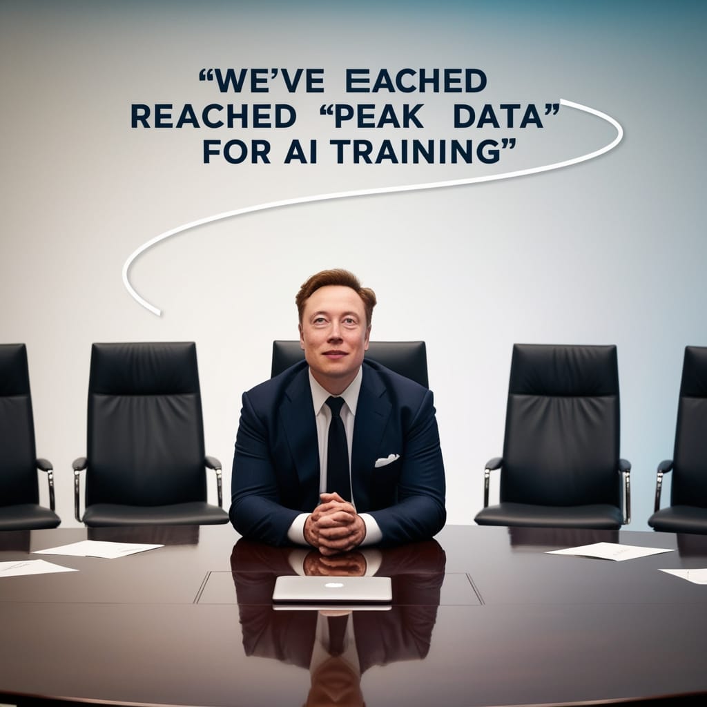 Elon Musk Agrees: We've Reached 'Peak Data' for AI Training