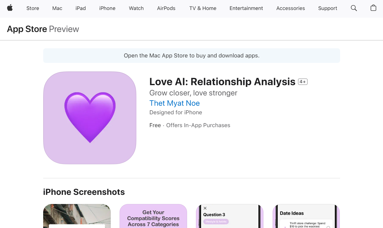 Love AI: Relationship Analysis