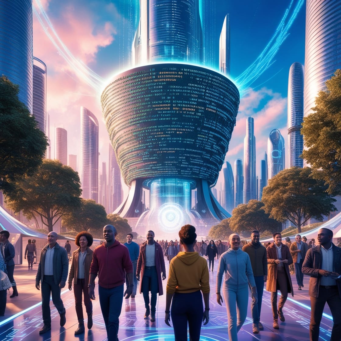 Artificial Intelligence 2045: A Future Woven by Code and Conscience