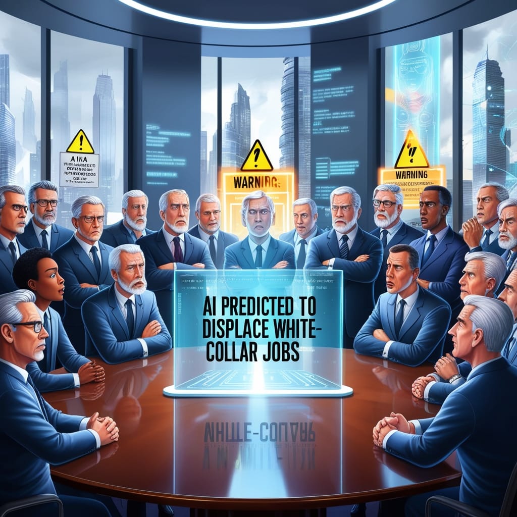 AI Predicted to Displace White-Collar Jobs, Warn Industry Leaders