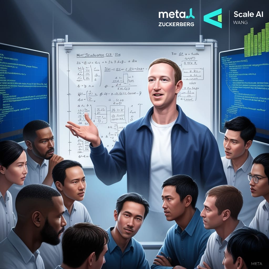 Mark Zuckerberg Restructures Meta's AI Team, Taps Scale AI Founder