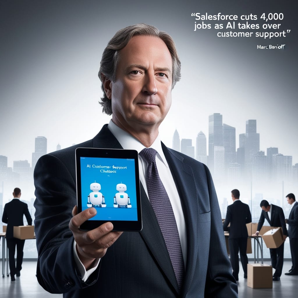 Salesforce CEO Marc Benioff Cuts 4,000 Jobs as AI Takes Over Customer ...