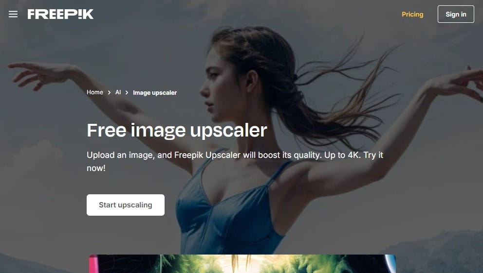 Freepik Upscaler