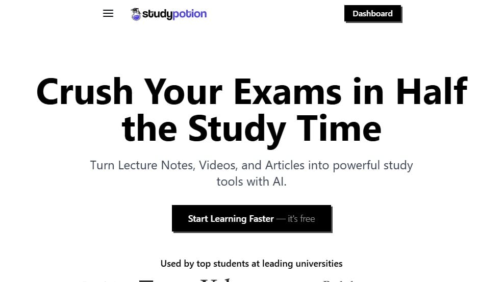 Study Potion AI Study Potion AI