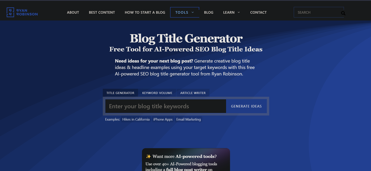 Blog Title Generator
