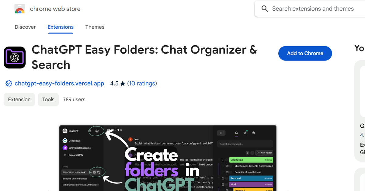 ChatGPT Easy Folders