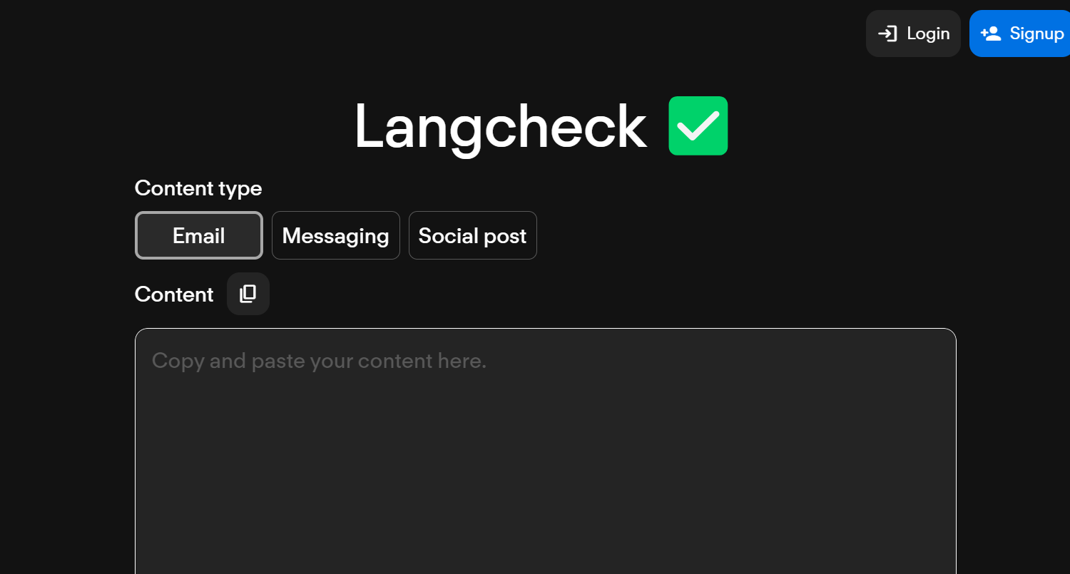Langcheck
