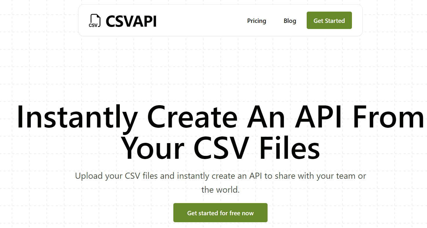 CSV TO API