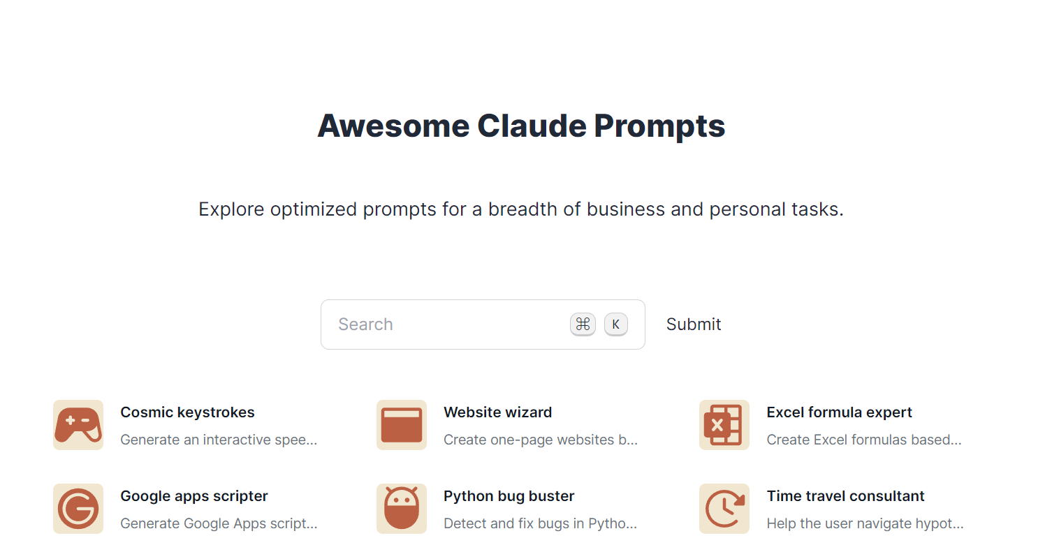 Awesome Claude Prompts