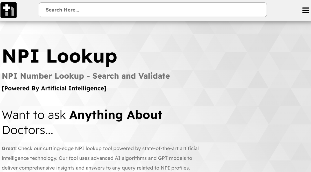 NPI Lookup