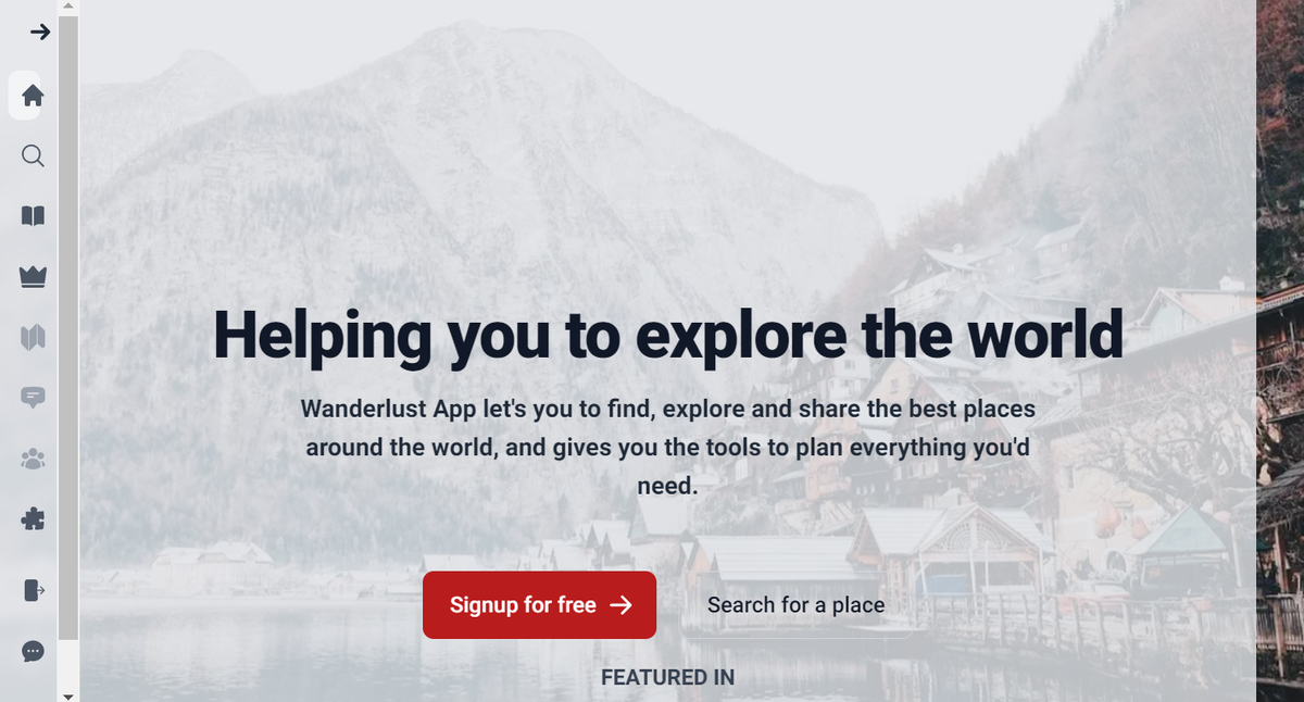 Wanderlust App