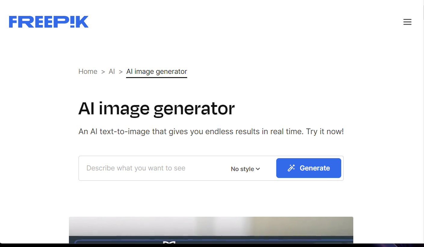 Freepik AI Image Generator