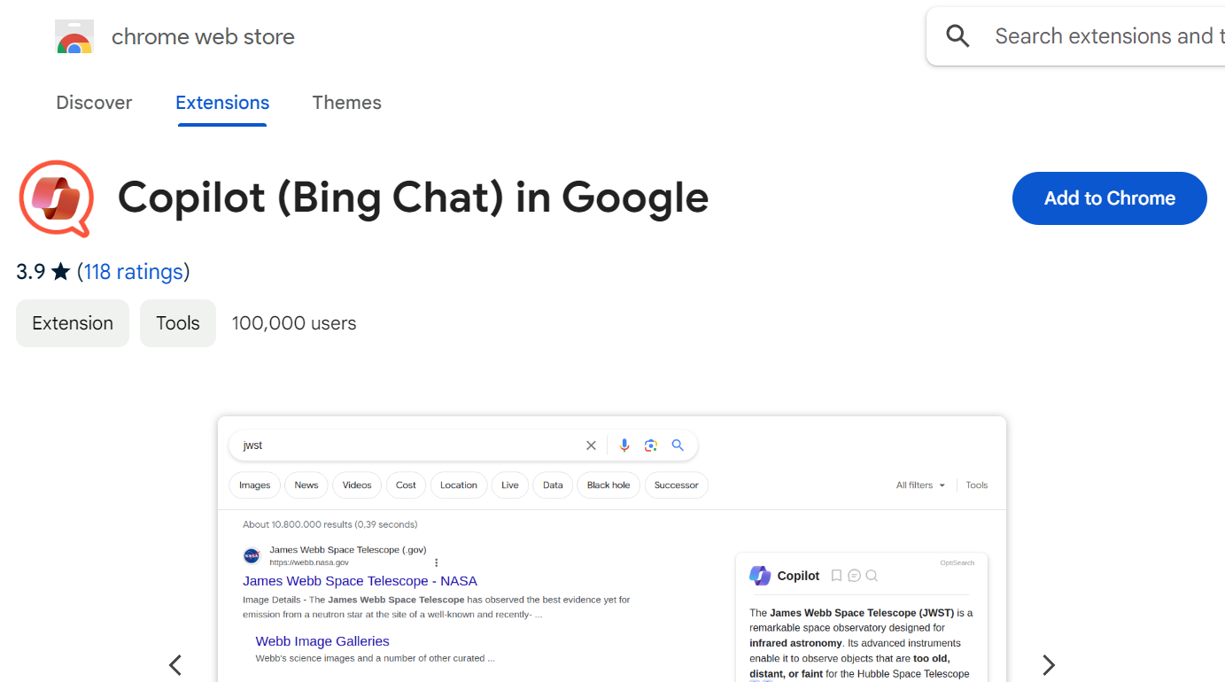Copilot Browser Extension