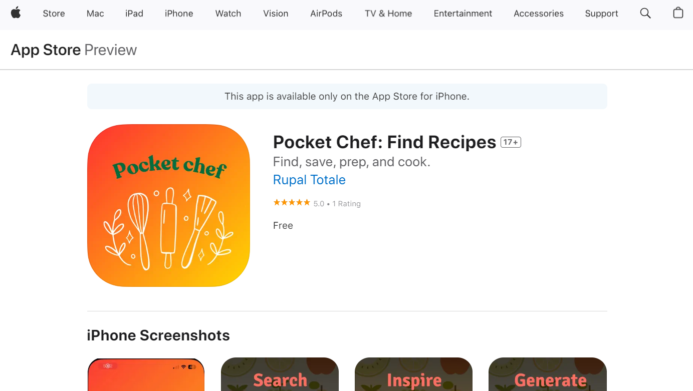 Pocket Chef