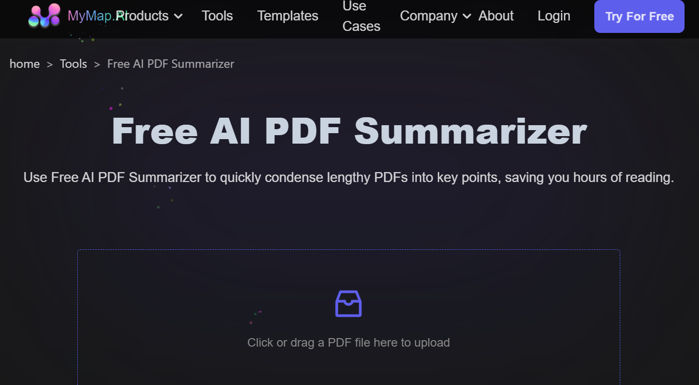 MyMap AI PDF Summarizer