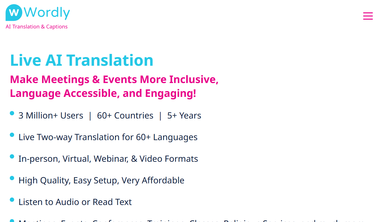 Wordly AI Translation