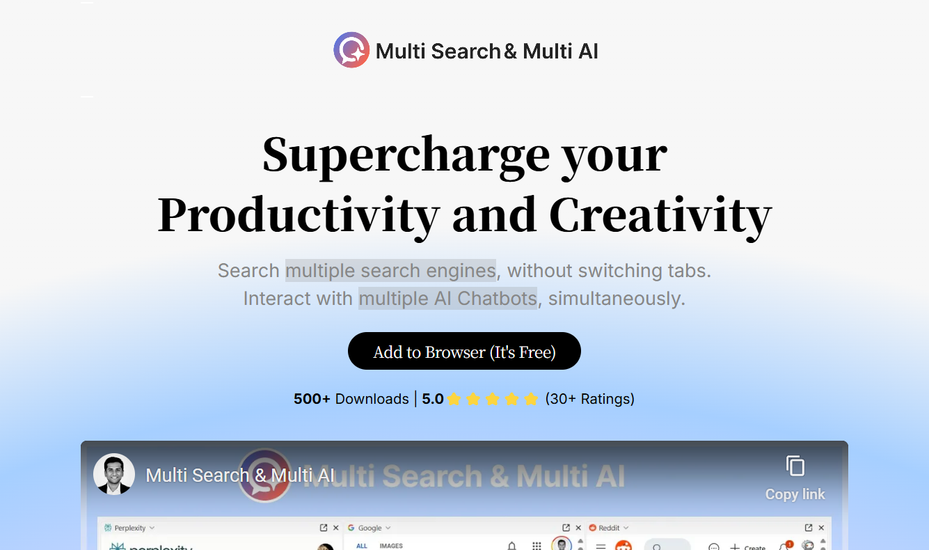 Multi Search & Multi AI