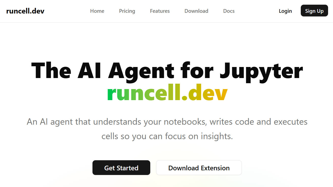 Runcell - Jupyter AI Agent