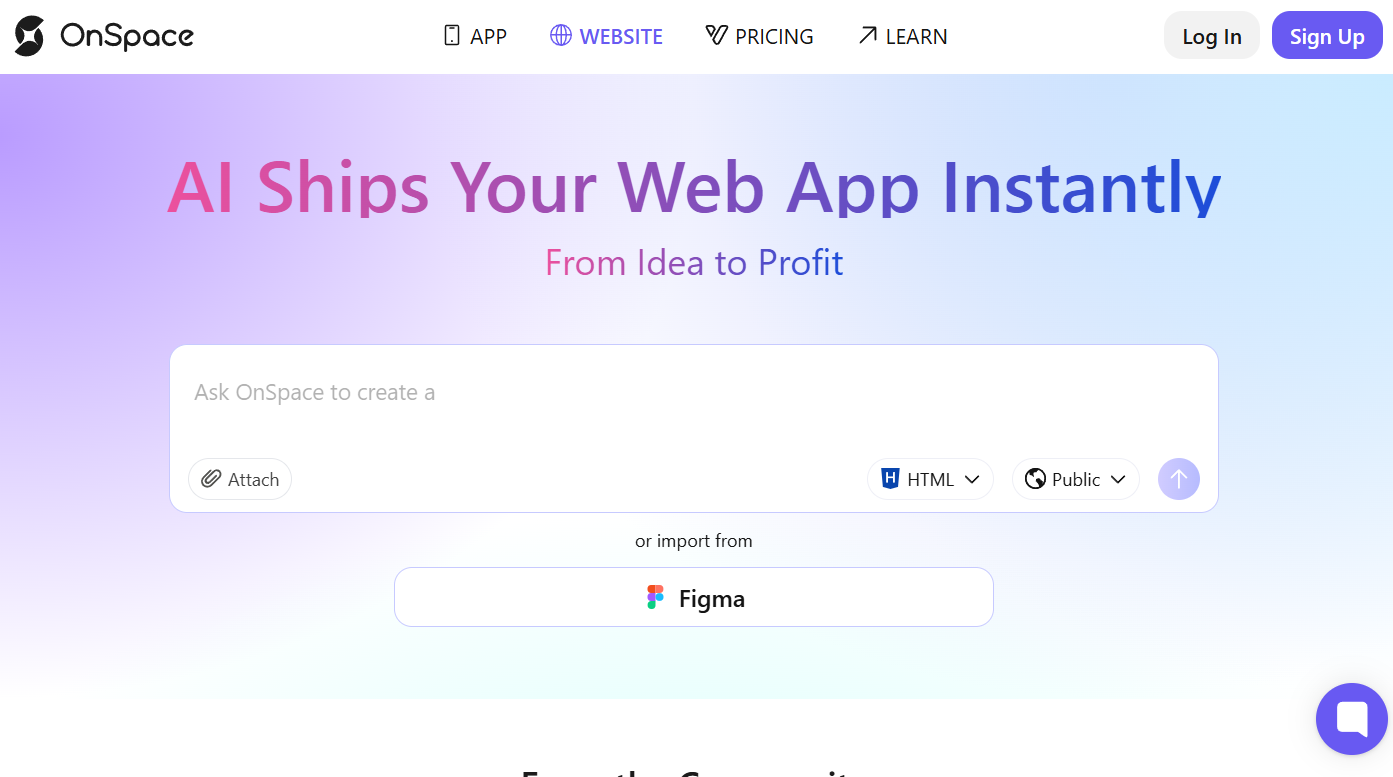 OnSpace.AI - AI Web App Builder