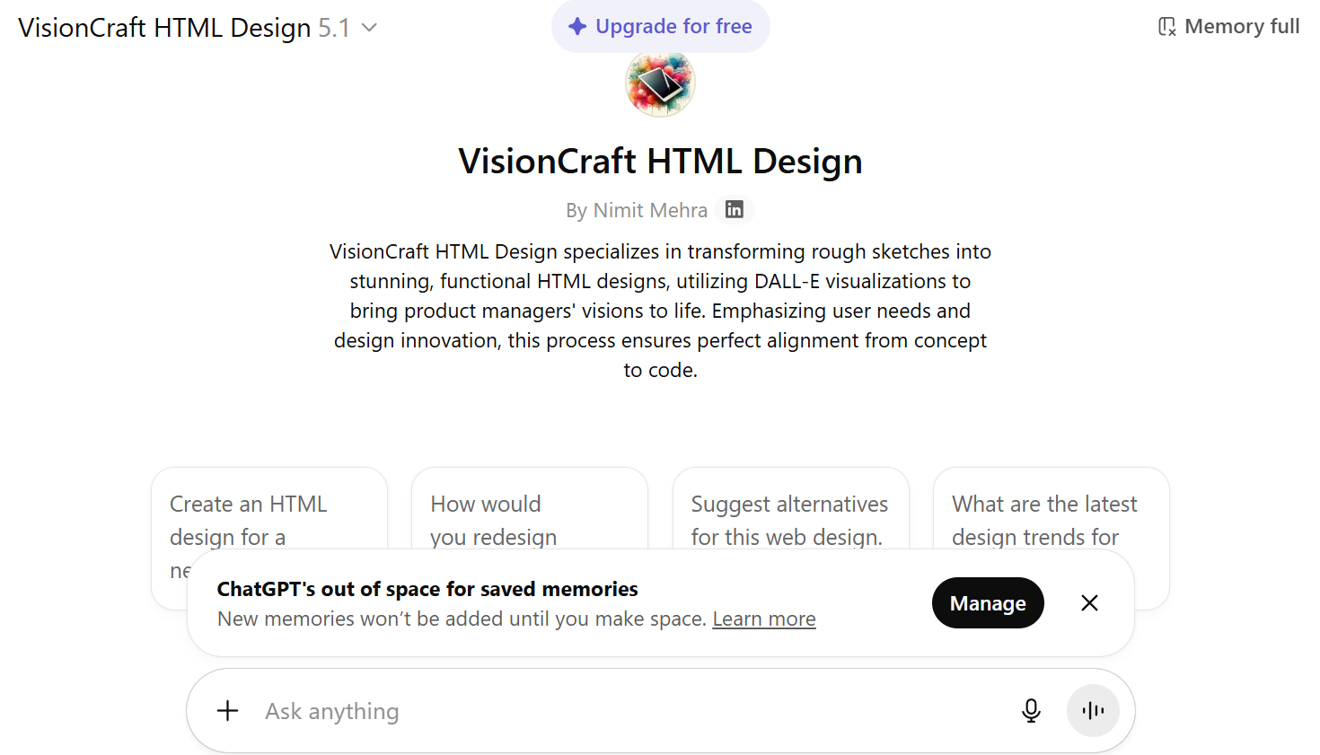 VisionCraft HTML Design