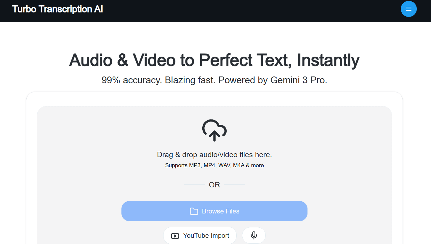 Turbo Transcription AI