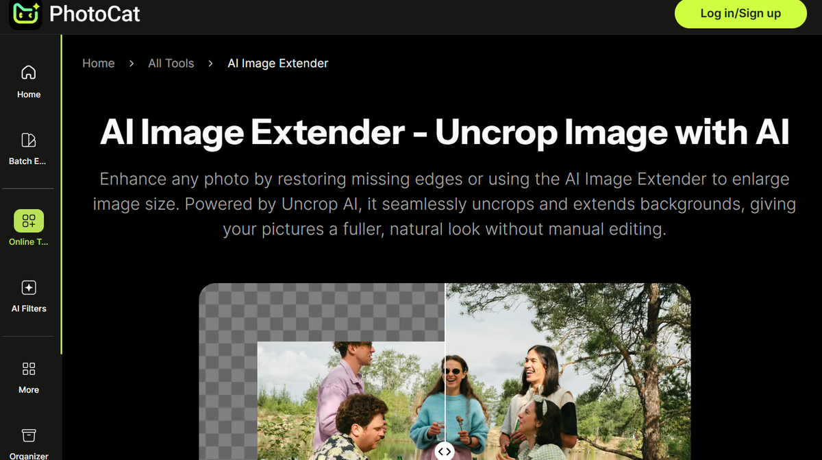 PhotoCat AI Image Extender