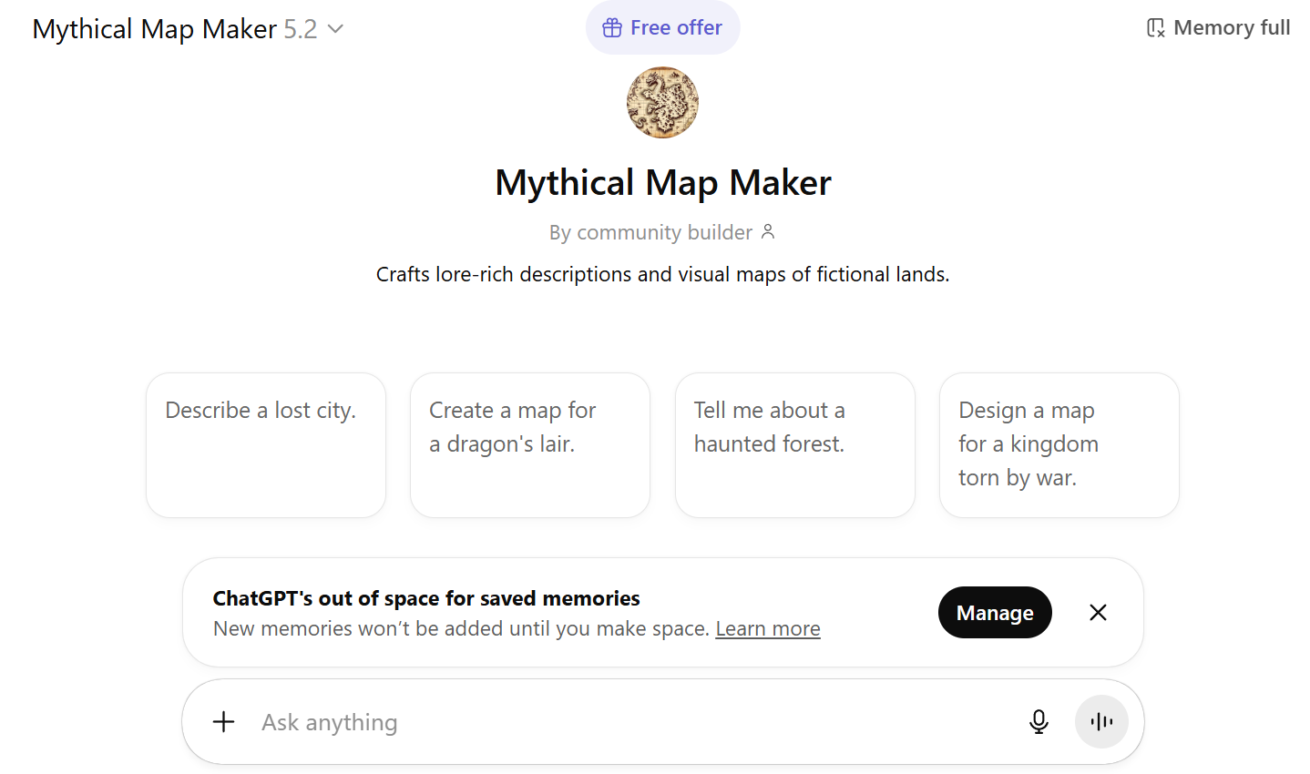 Mythical Map Maker