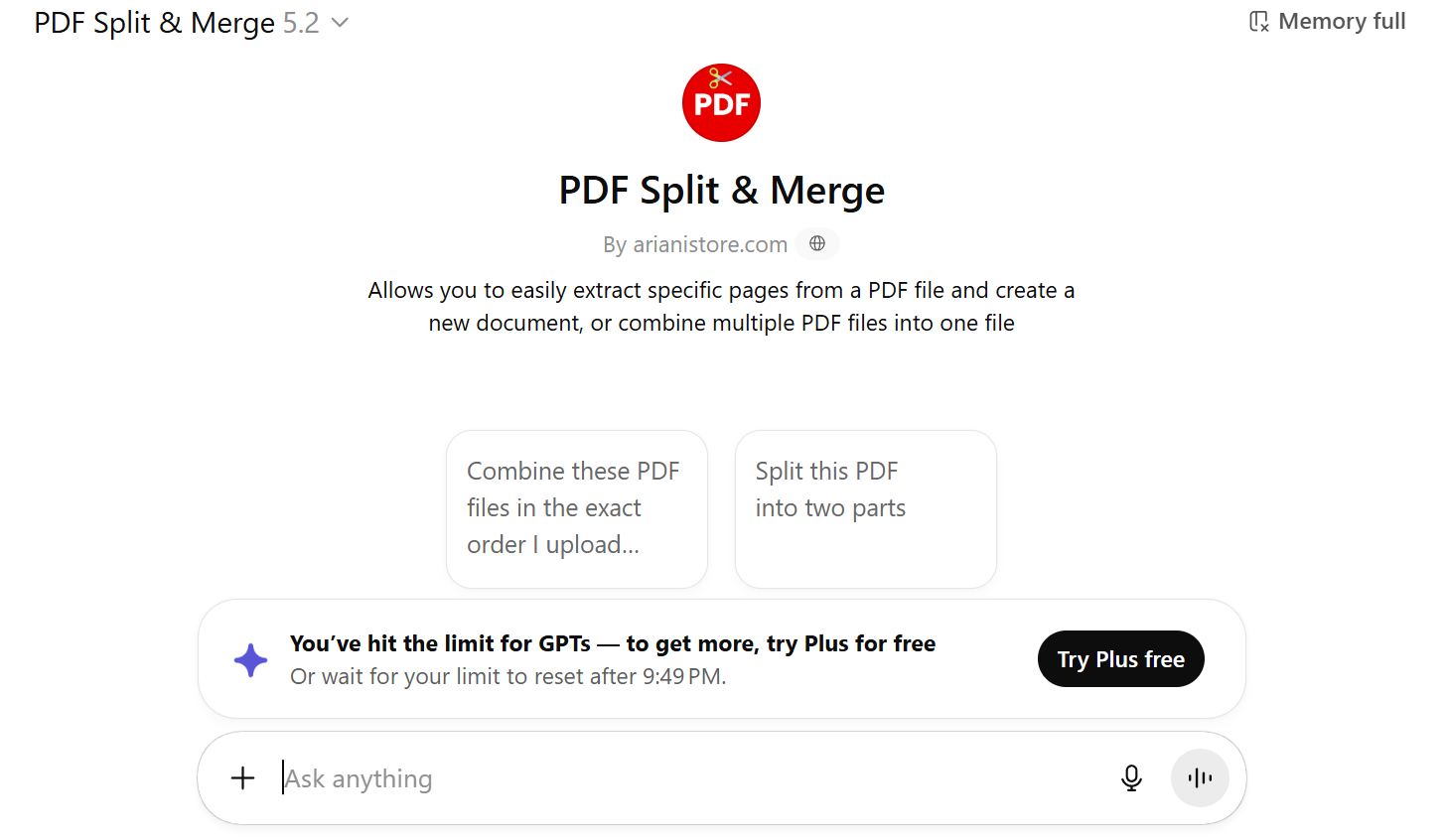 PDF Split & Merge