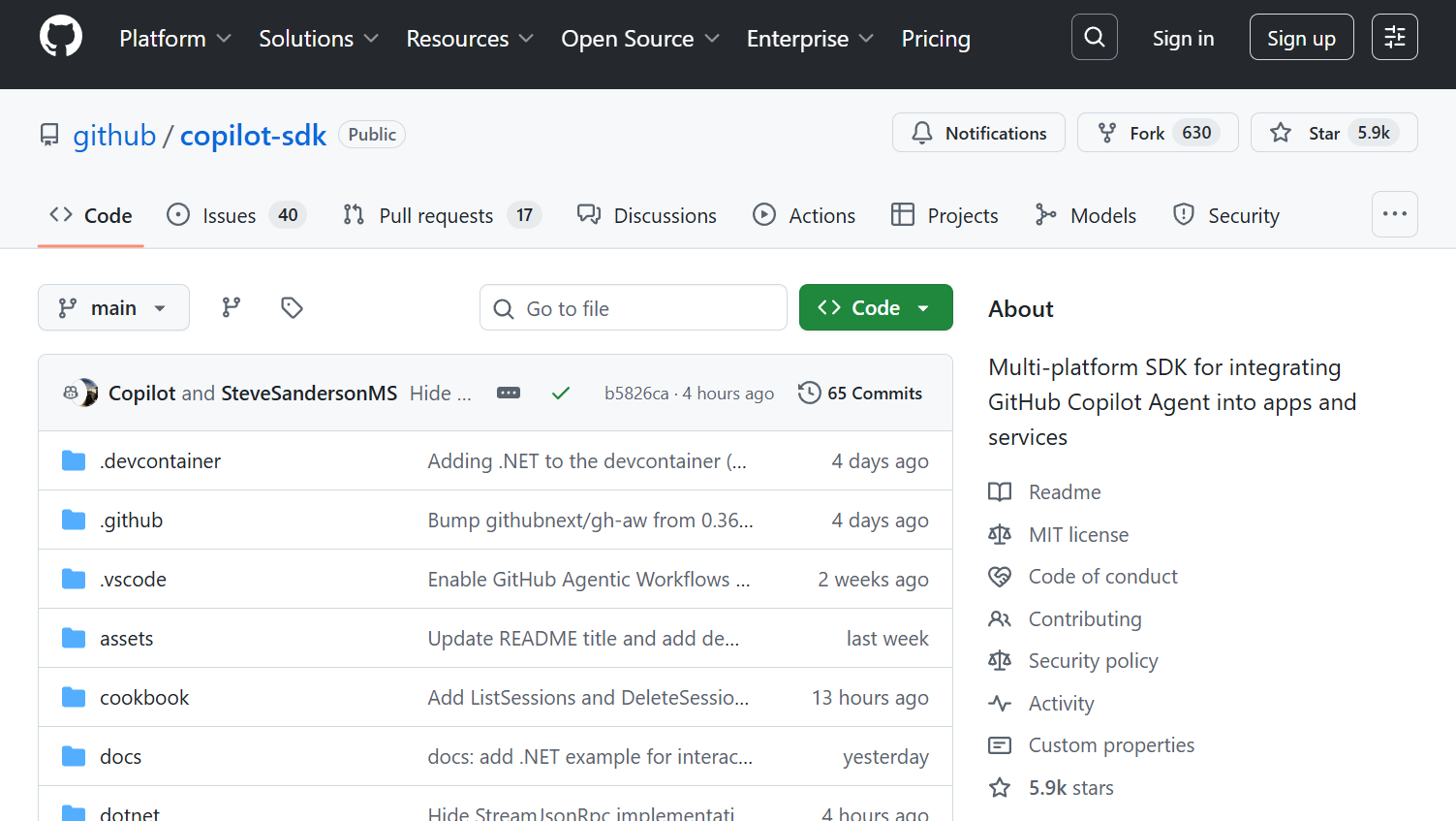 GitHub Copilot SDK
