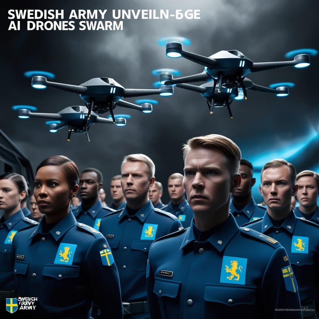 Swedish Army Unveils AI Drone Swarm Technology