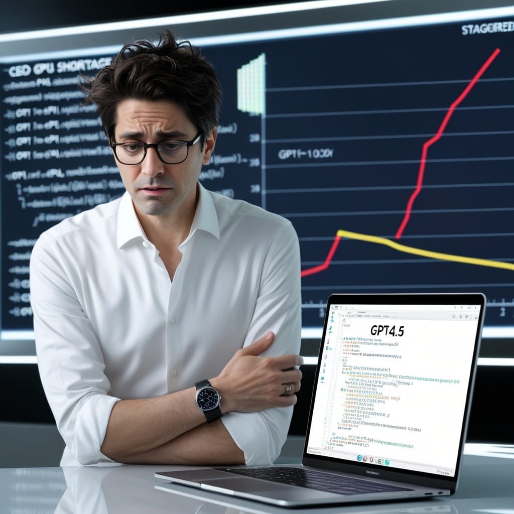 OpenAI CEO Reveals GPU Shortage, Staggers Rollout of GPT-4.5 Model