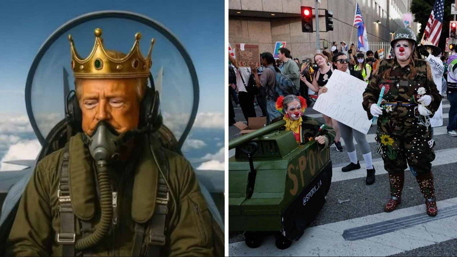 Trump's AI-Generated Video Sparks Outrage Amid 'No Kings' Protests